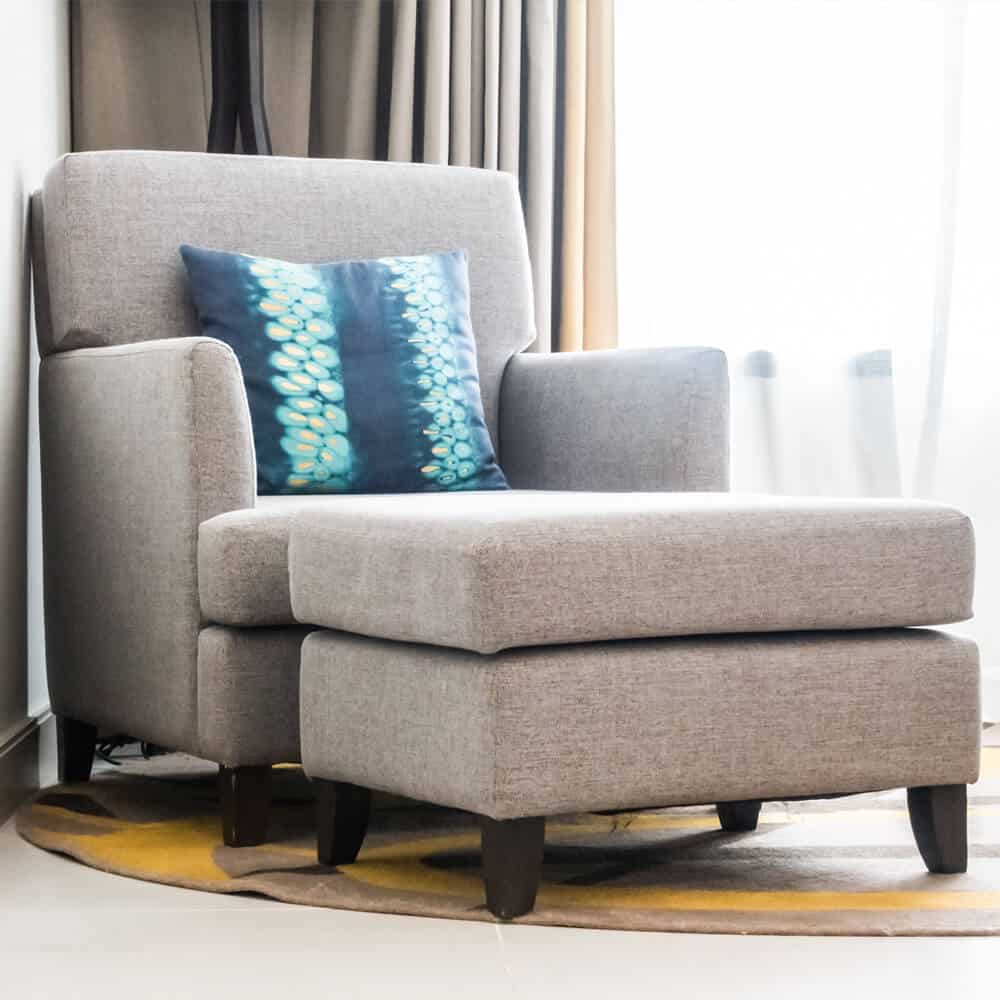 Wingback couch - Seward Associates